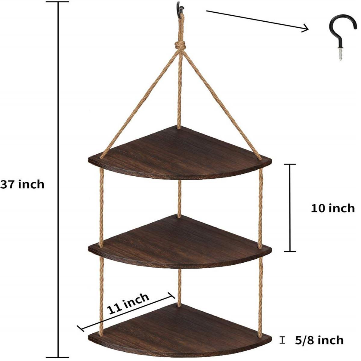 3 Lagen Handgemaakte Rustieke Display Rack Swing M... – Vicedeal