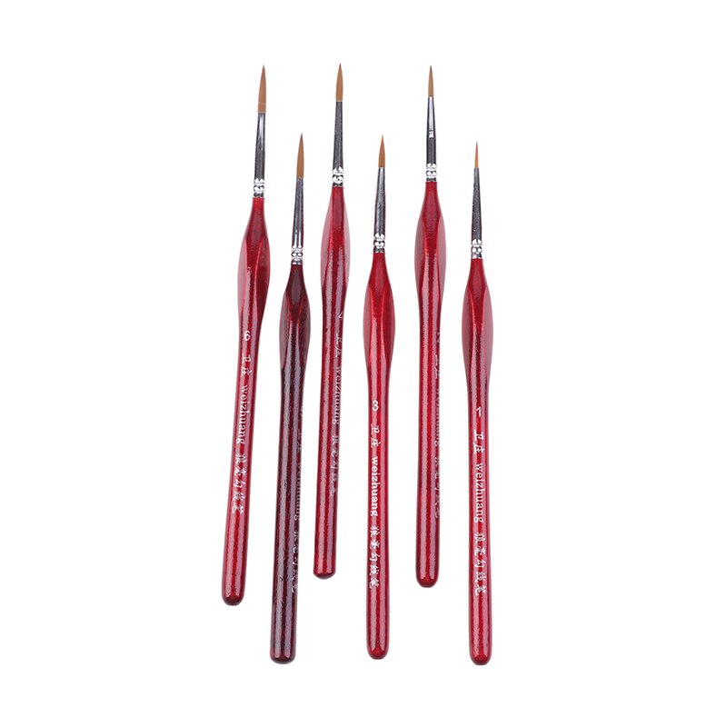 6Pcs/Set Paint Brushes Extra Fine Detail Paint Bru... – Vicedeal