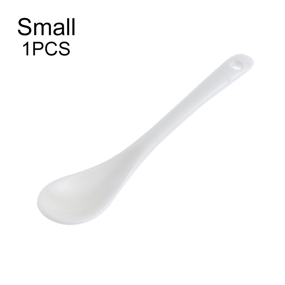 1/3Pcs White Porcelain Spoons Large/Small Bone Cer... – Vicedeal