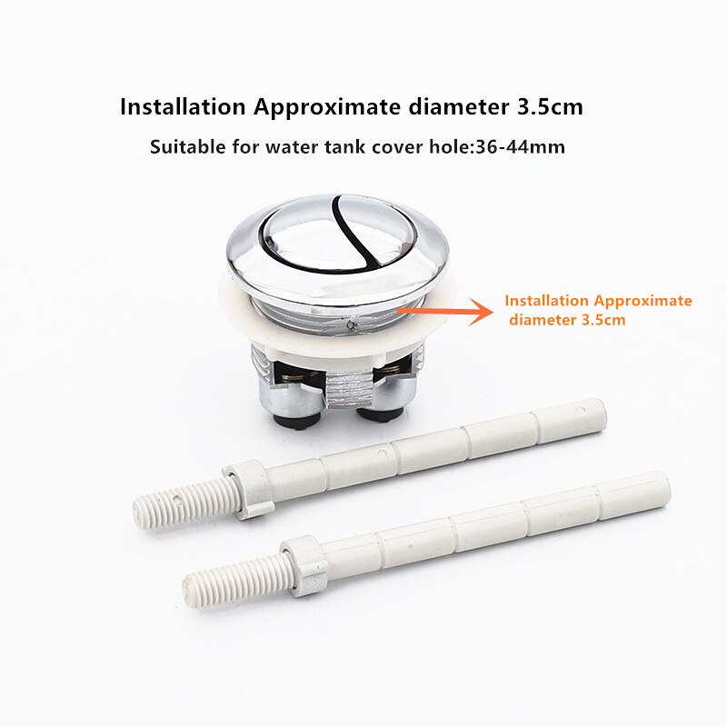 Toilet water tank flush button Round Toilet water ... – Grandado