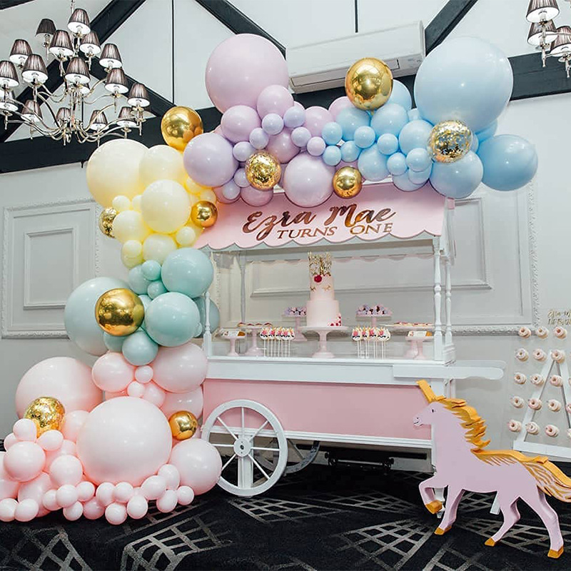 Arco de globos Macaron, globo de arco iris, globo ... – Grandado