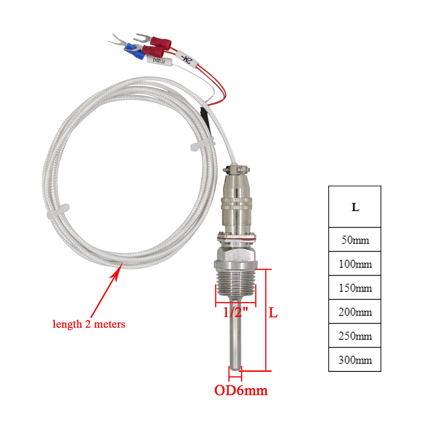 Sonda transductor de temperatura de acero inoxidab... – Grandado