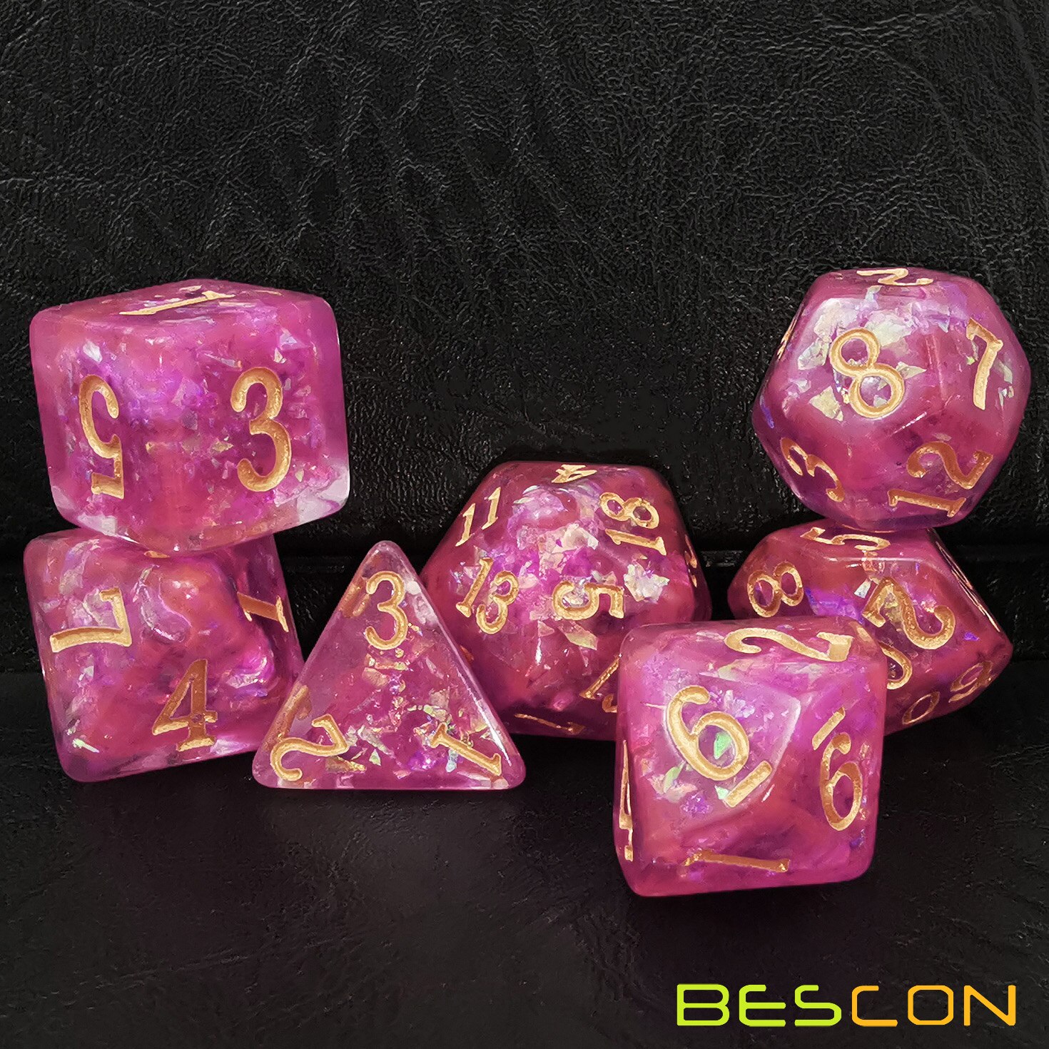 Bescon Dense-Core Polyhedral Dice Set of Violet, R... – Grandado