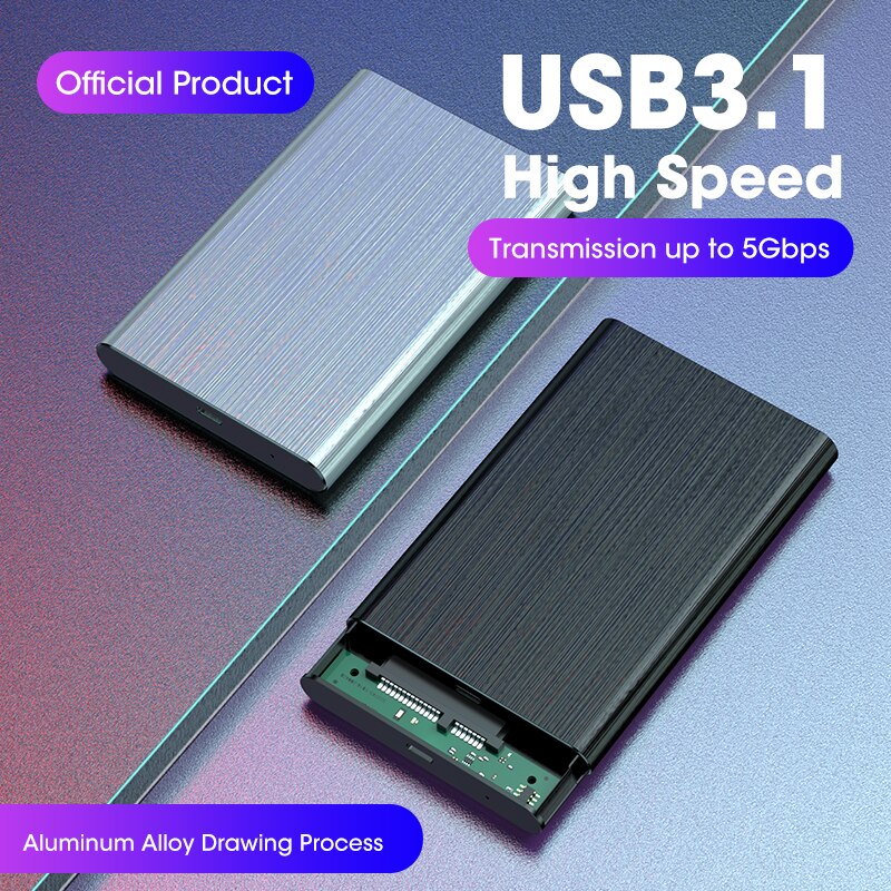 Hard Disk Case Type-C Micro USB 3.1 Brushed Metal ... – Grandado