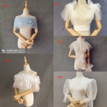 Beautiful off shoulder tulle straps for wedding dr... – Grandado