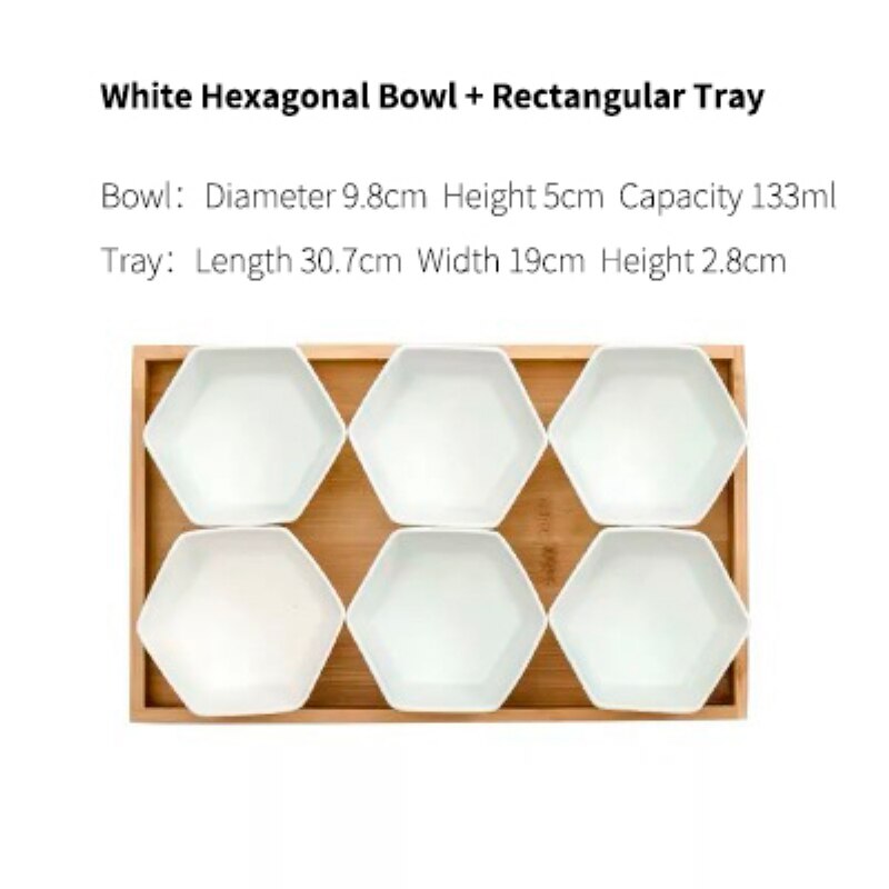 Ceramic dry fruit snack tray split tray nut placem... – Grandado
