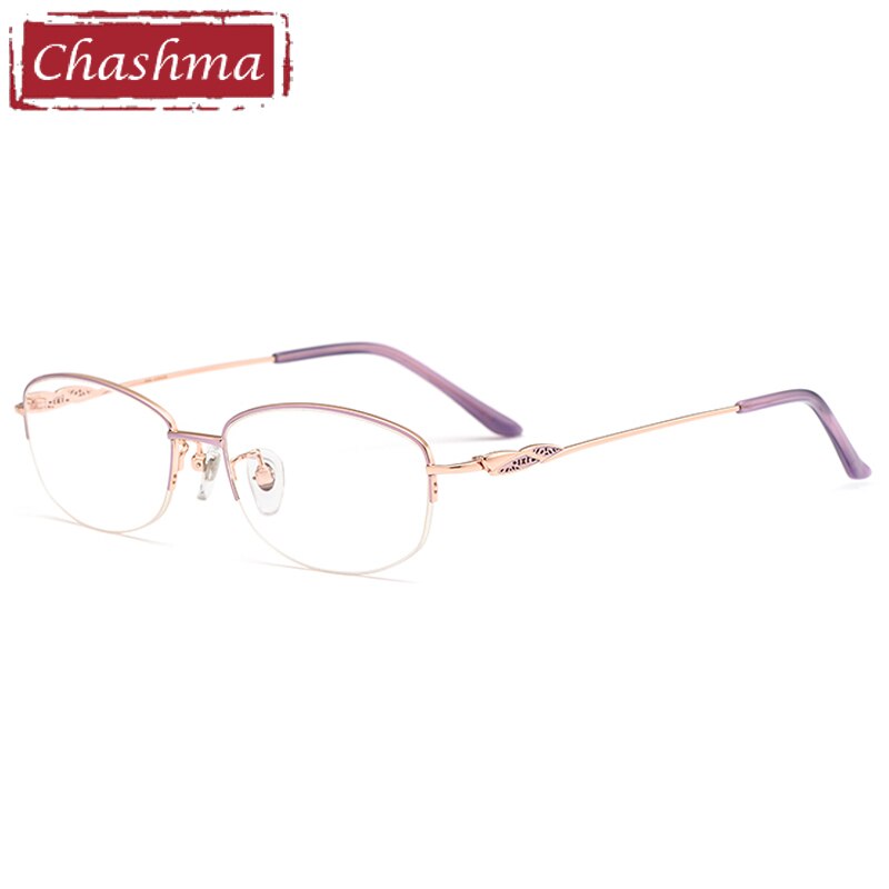 Chashma Eyeglasses Women Optical Frames Red Gold S... – Grandado