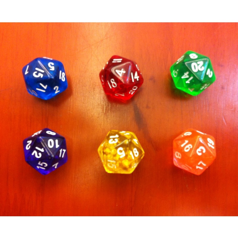 1pcs D20 Polyhedron RPG Dice 20-sides Transparent ... – Vicedeal