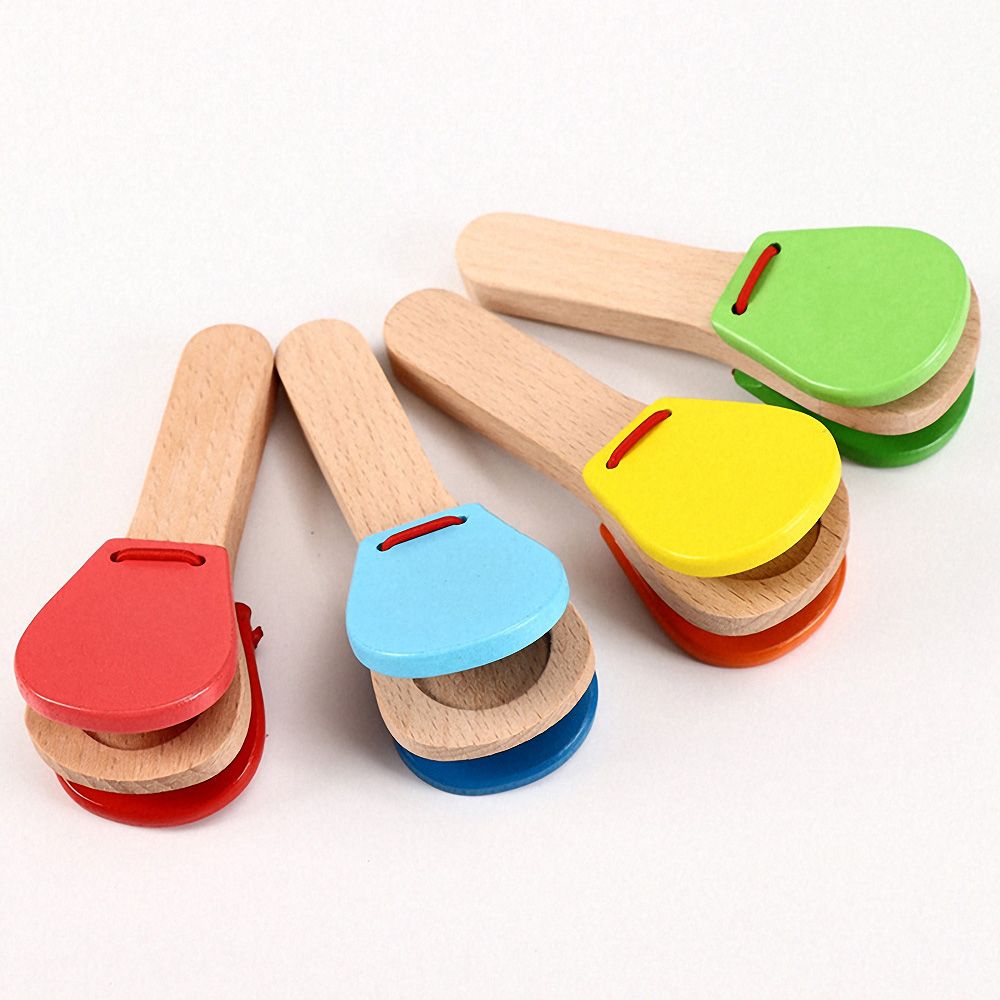 Wooden Percussion Handle Clapping Castanets Board ... – Vicedeal