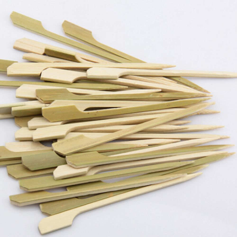 Sales 40pc BBQ Wooden Bamboo Paddle Skewers Dispos... – Grandado