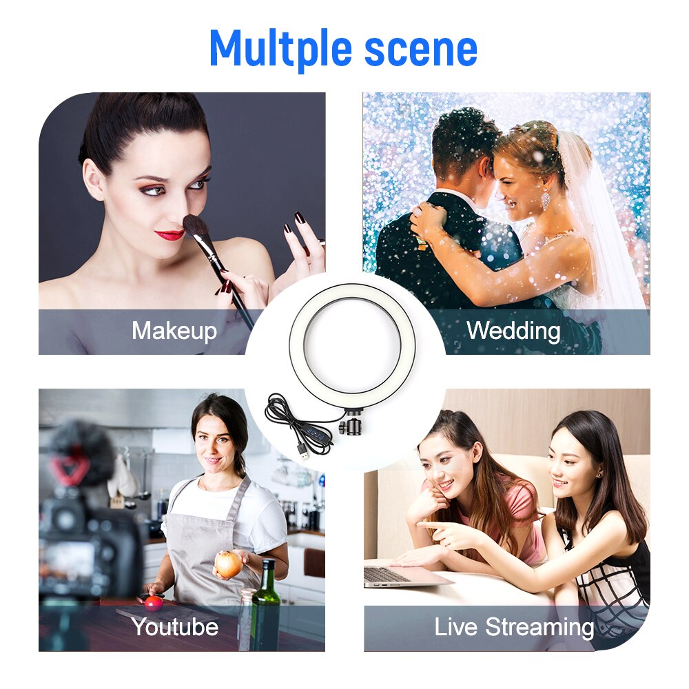 Dimbare Led Ring Licht Met Professionele Fotografi... – Grandado