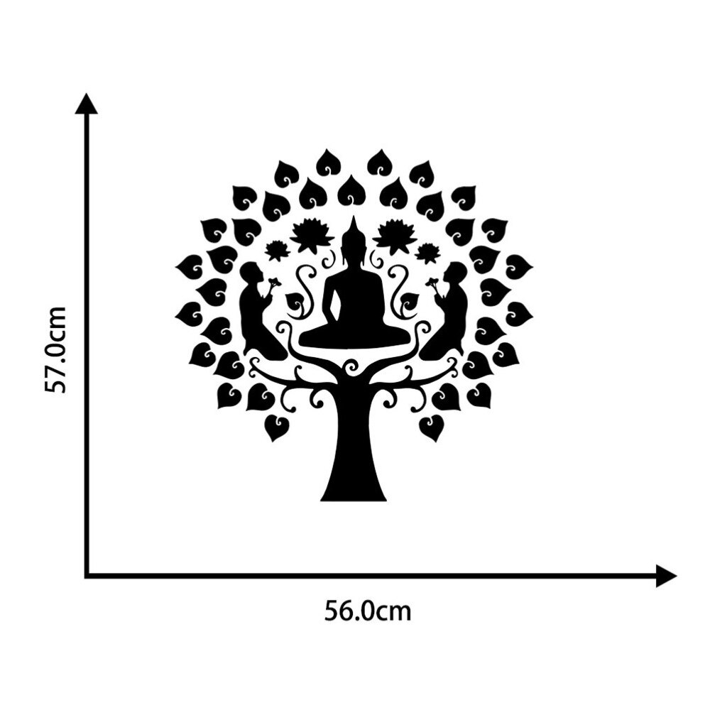 Removable Buddha Wall Sticker Wall Decal Sticker A... – Grandado