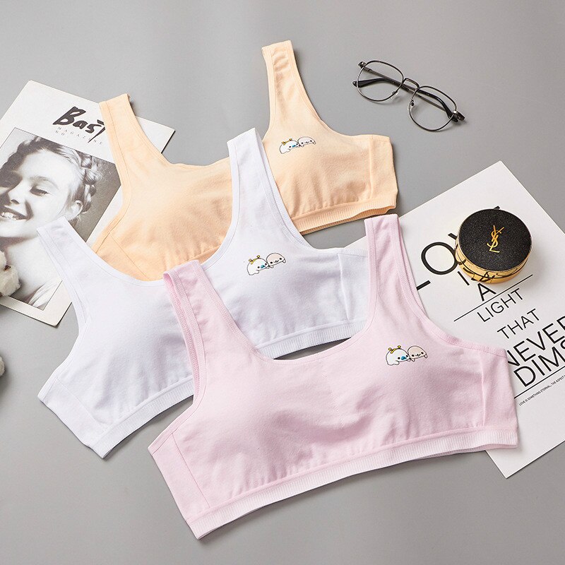 Child Sports Bra Kids Thin Cup Young Girl Bra Cott... – Grandado