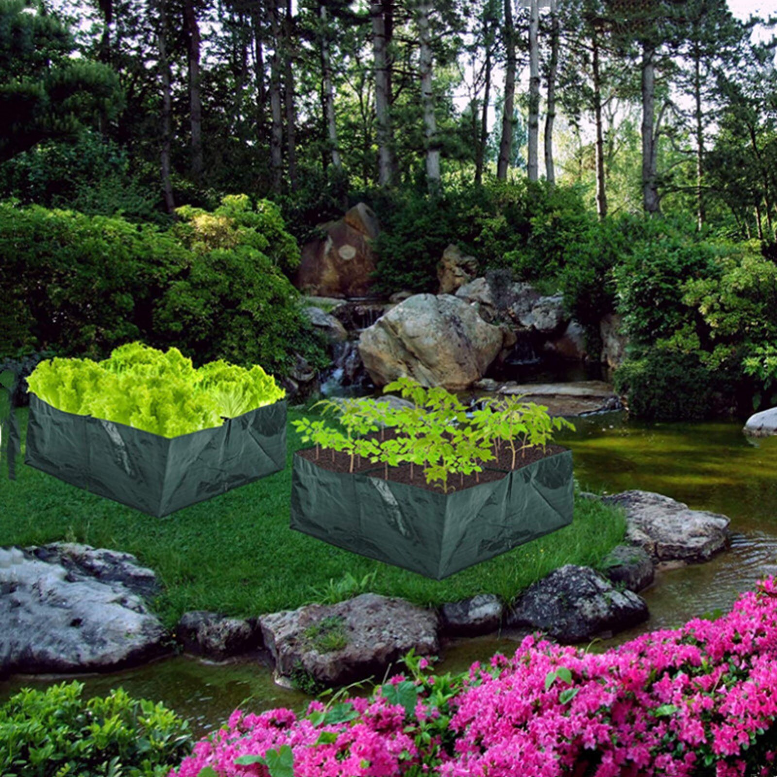 Fabric Grow Pot Outdoor Vegetable Planter Planting... – Vicedeal