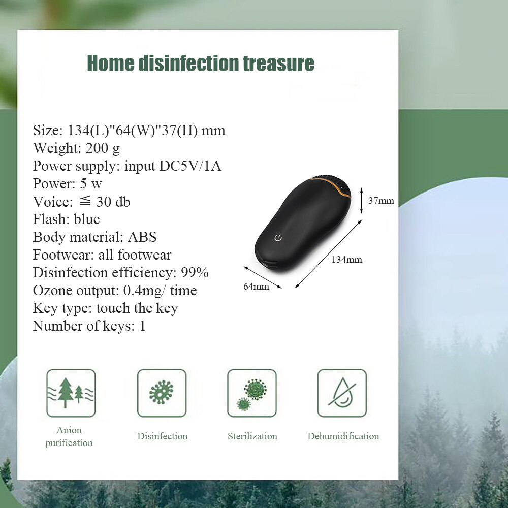 Home Disinfection Machine Air Anion Ionic Purifier... – Grandado