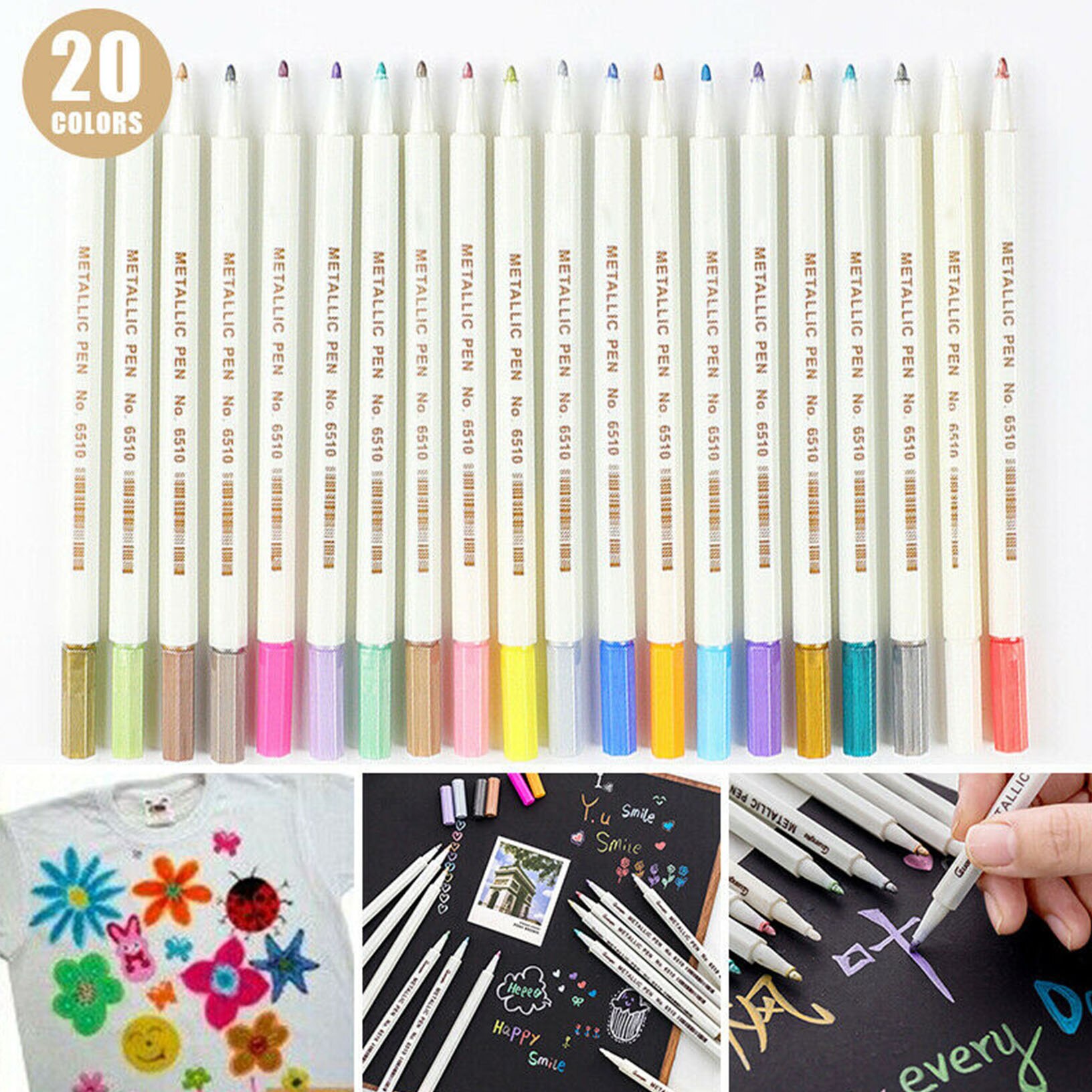 High grade acrylic stone marking pen 20 color mark... – Grandado
