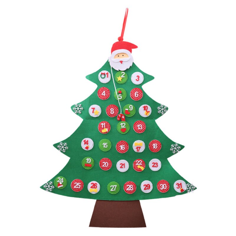 Christmas Tree Countdown Advent Calendar Hanging M... – Vicedeal