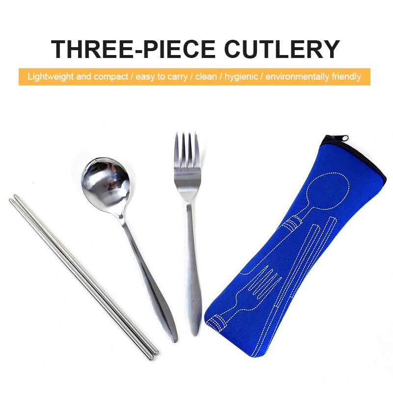 Portable Tableware Set With Bag Cutlery Case Trave... – Vicedeal