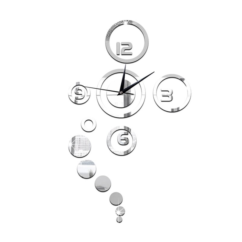 3D Mirror Wall Stickers DIY Quartz Needle Clock Wa... – Grandado