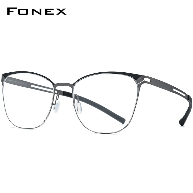 FONEX B Titanium Glasses Frame Men Square Myopia O... – Grandado