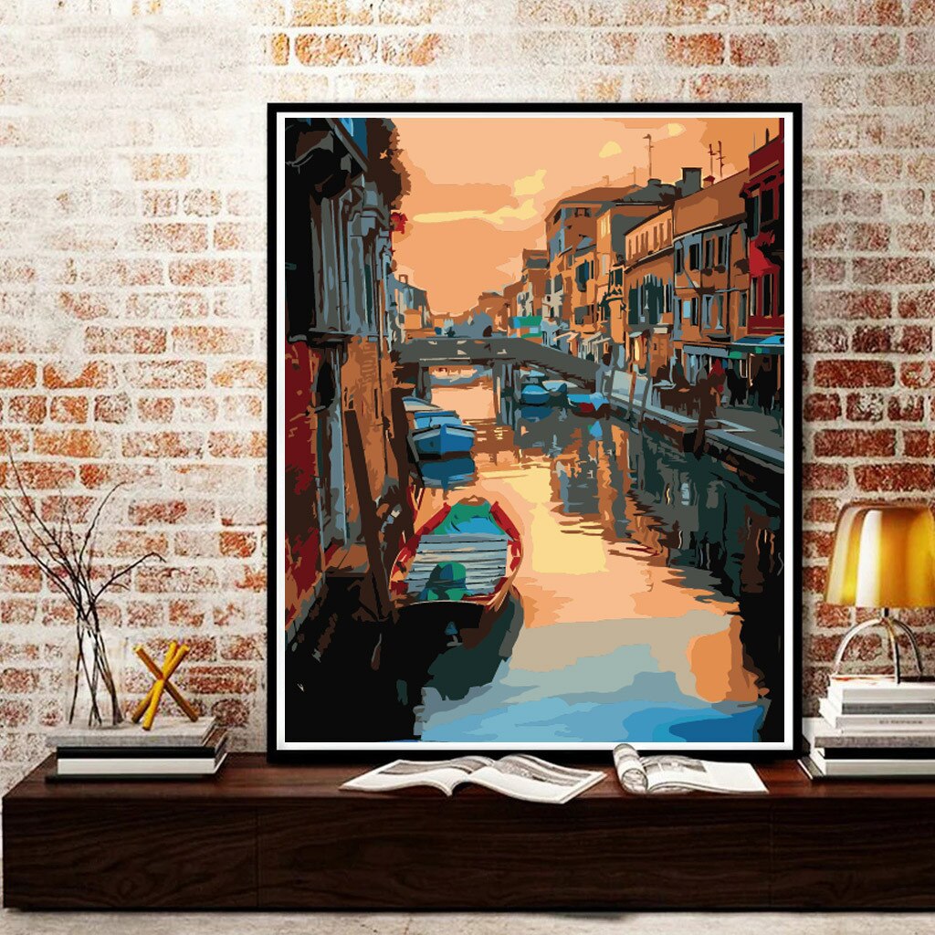 Diy Painting Picture Handmade Multicolor Patterns ... – Grandado