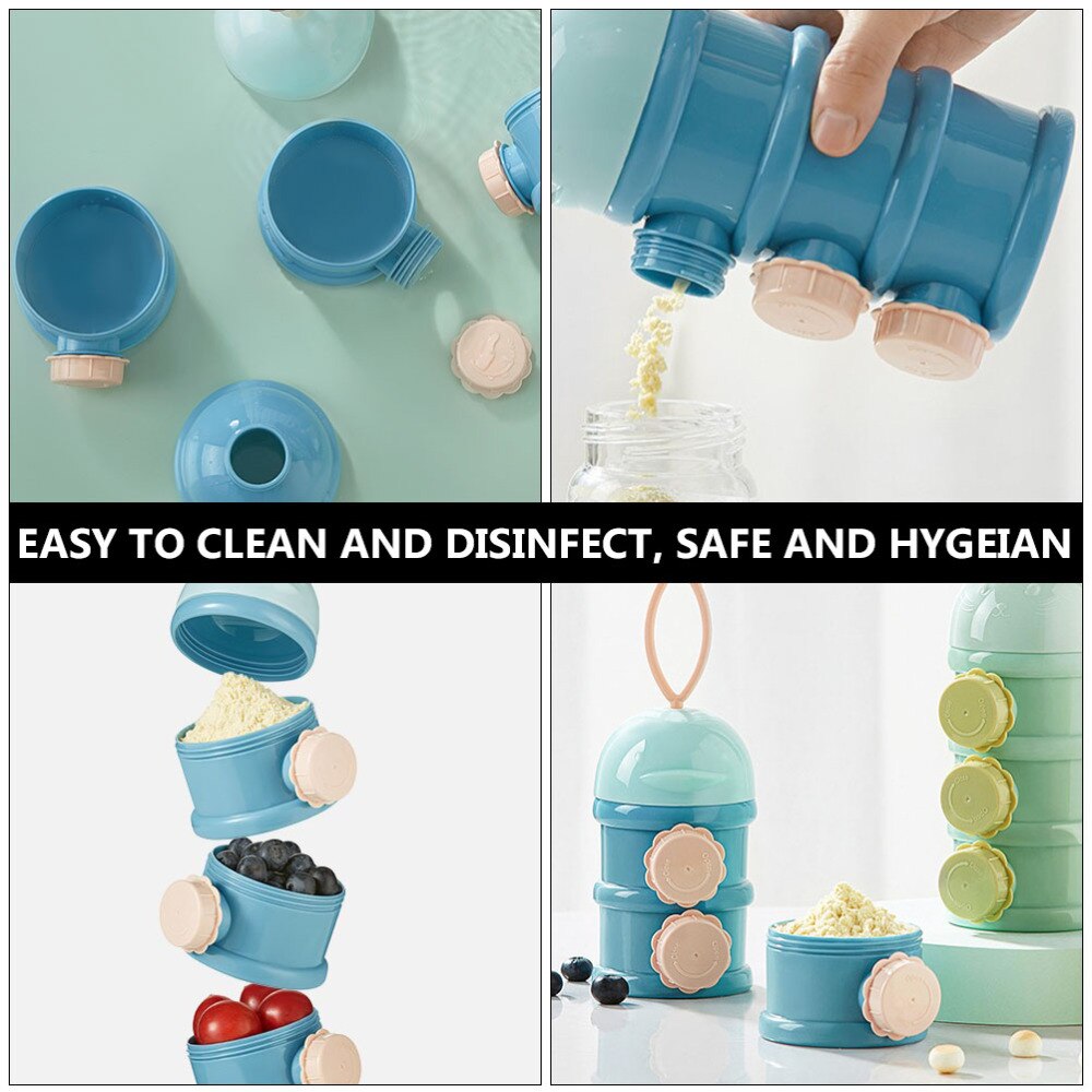 Boîte à poudre à trois couches, boîte à poudre de ... – Grandado