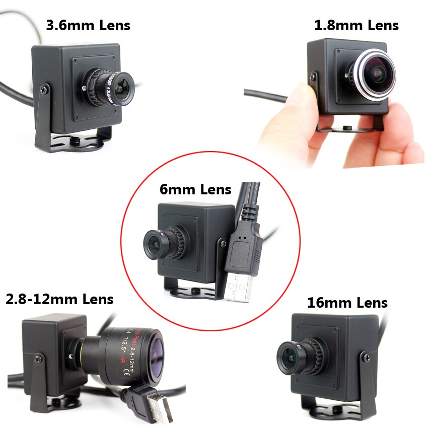 1280*720 HD USB Webcam 2.8-12mm 1.8mm 3.6mm 8mm Le... – Vicedeal