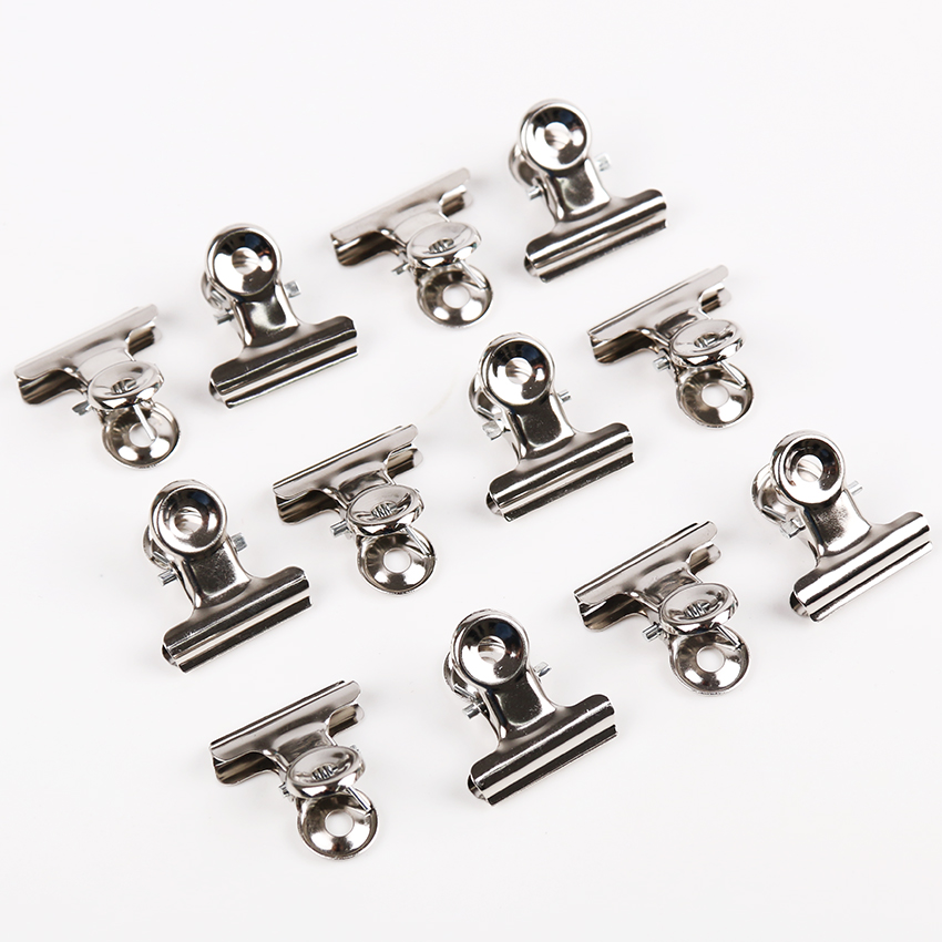 12PCS/set Mini Bulldog Clips Letter Clips Stainles... – Grandado