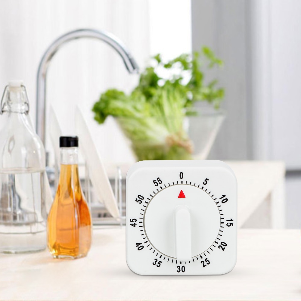 Hoomin 60 Minutes Kitchen Timer White Square Count Vicedeal