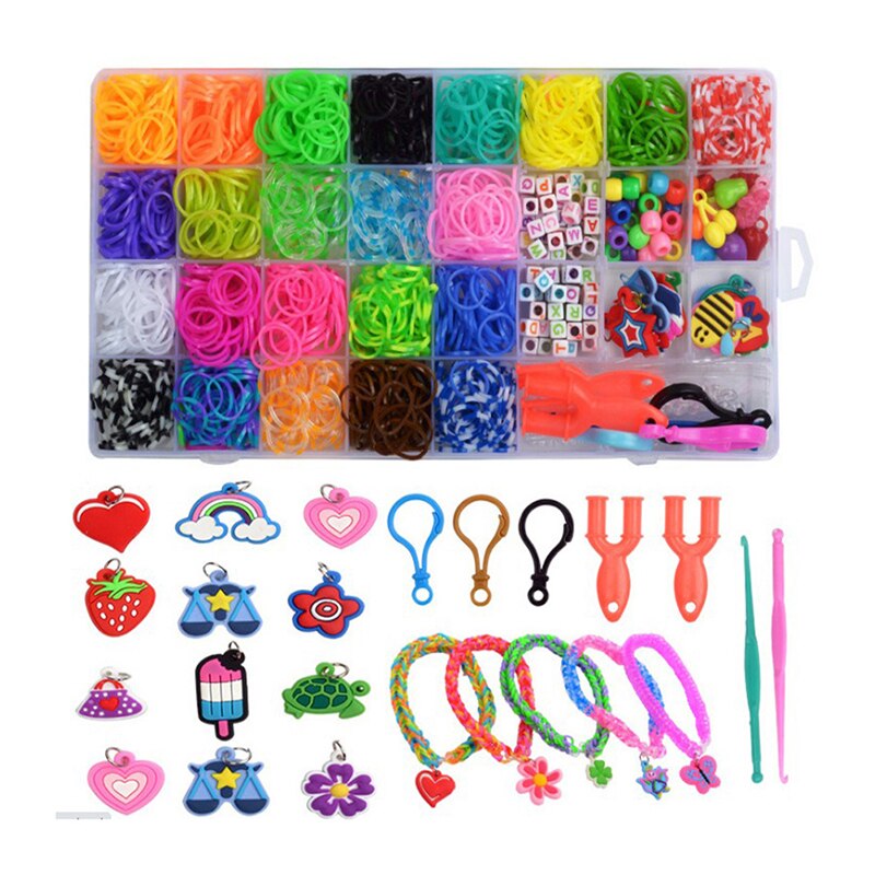 Elastische Rubber Loom Bands Diy Tool Set Weave Ma... – Vicedeal