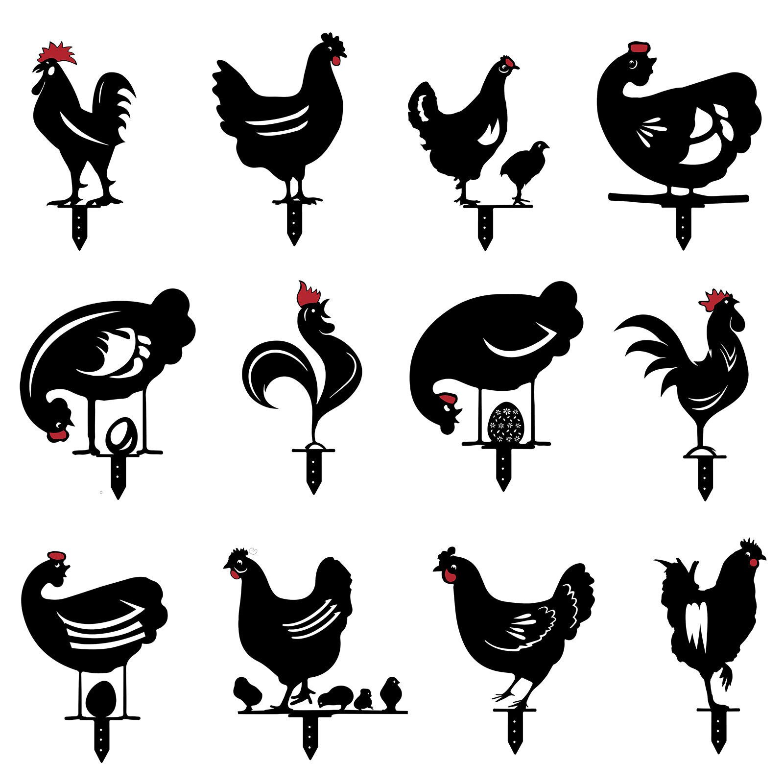 Garden Decoration Chicken Innovative Chicken Yard ... – Vicedeal