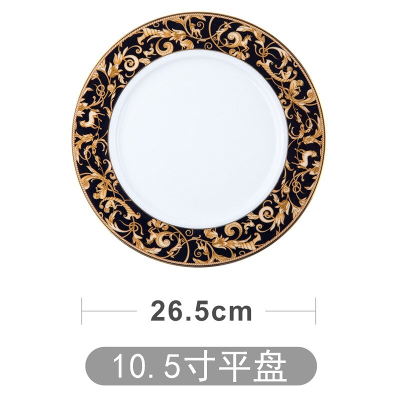 Western exquisite tableware set bone China western... – Grandado