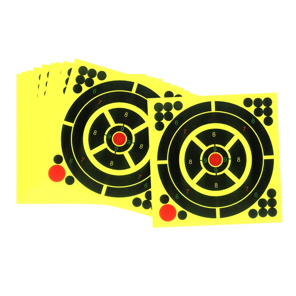 10 lot Self-Adhesive Shooting Targets 8x8inch for ... – Vicedeal