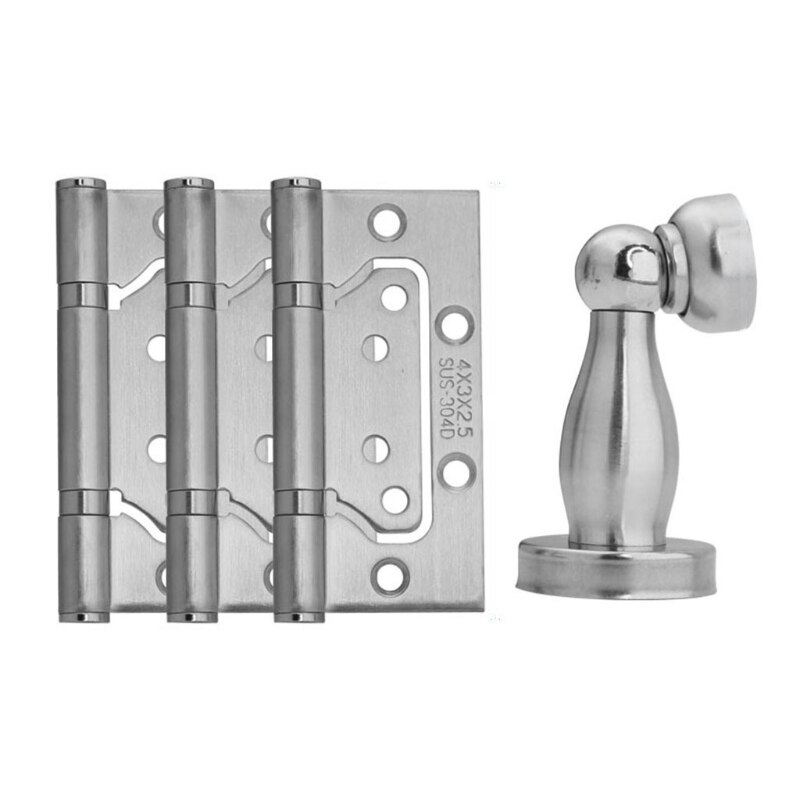 1 Set Thicken Door Hinge and Magnetic Door Stopper... – Grandado