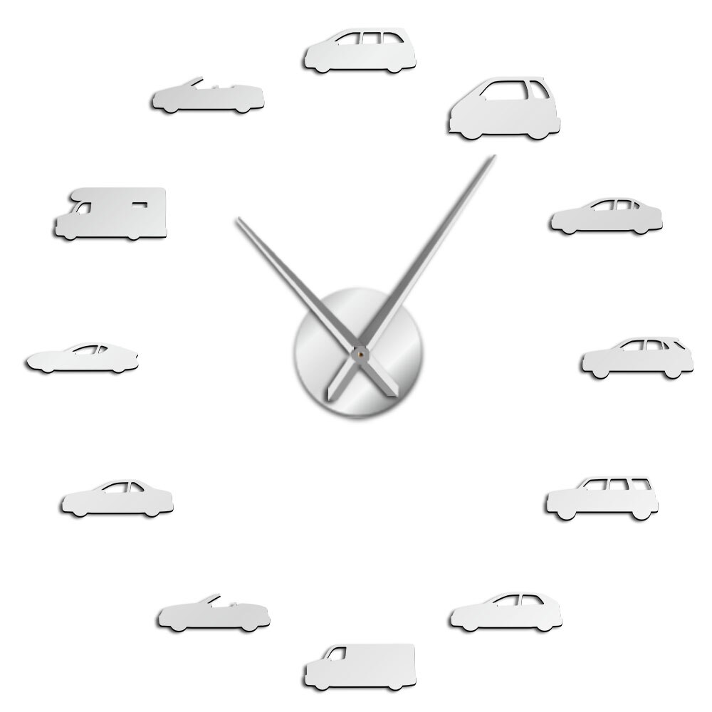 Transportation Cars DIY 3D Acrylic Wall Clock Spor... – Grandado