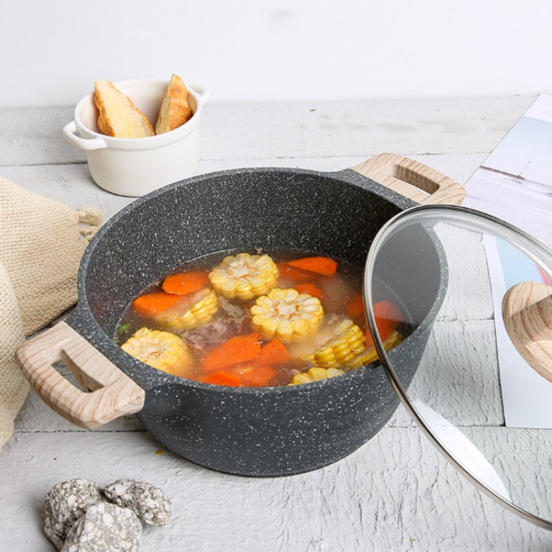24cm soup pot steaming non-stick stew household co... – Vicedeal