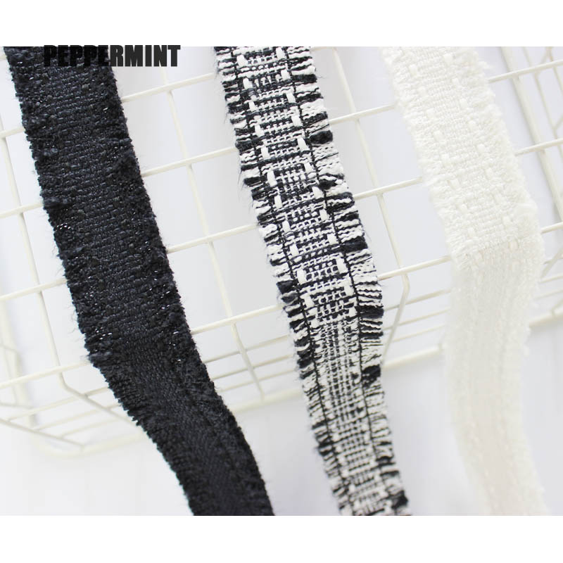 1 yard 30mm Tweed Webbing Fringed Trim Fabric wove... – Grandado