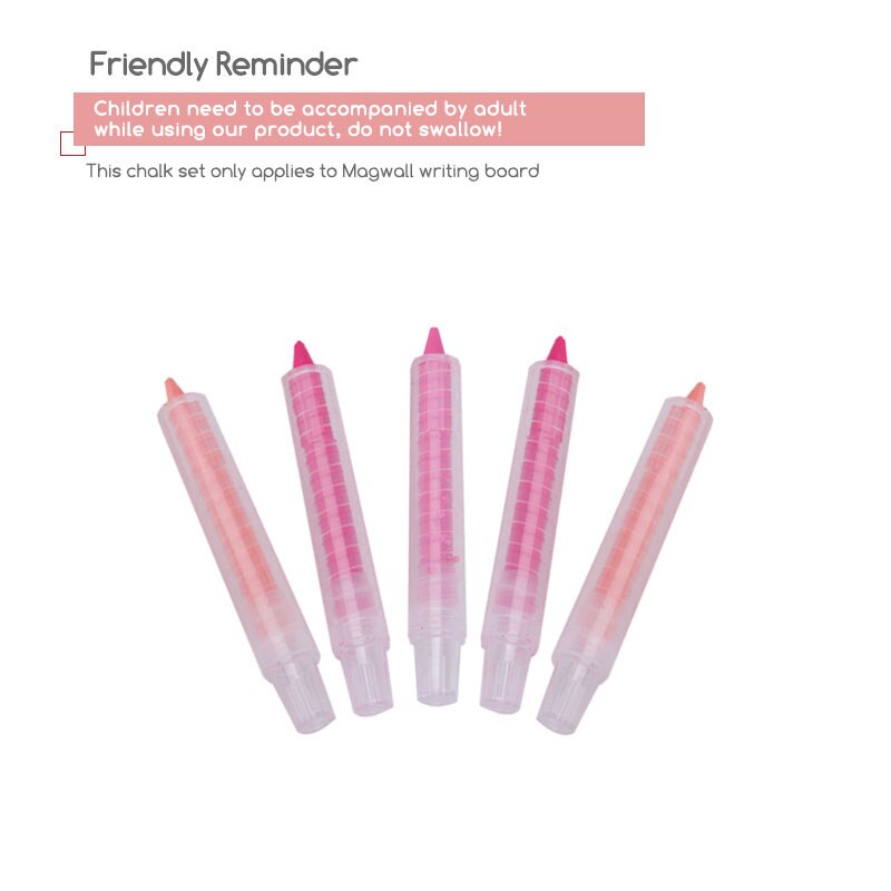Dust free water-soluble chalk set 12 color durable... – Grandado
