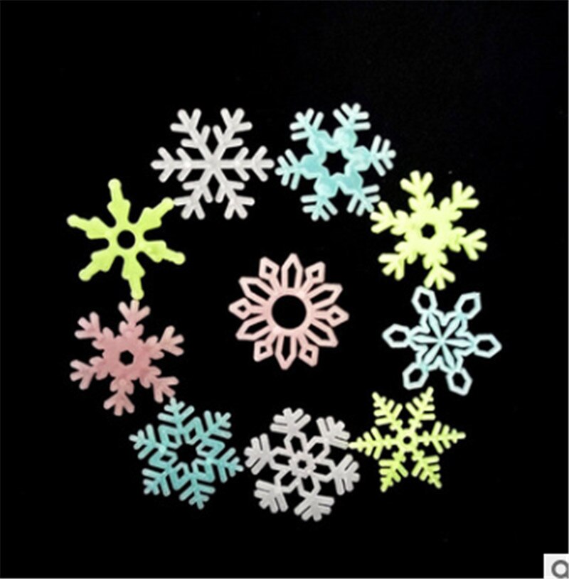 Snowflake Fluorescent Luminous Wall Stickers DIY C... – Grandado