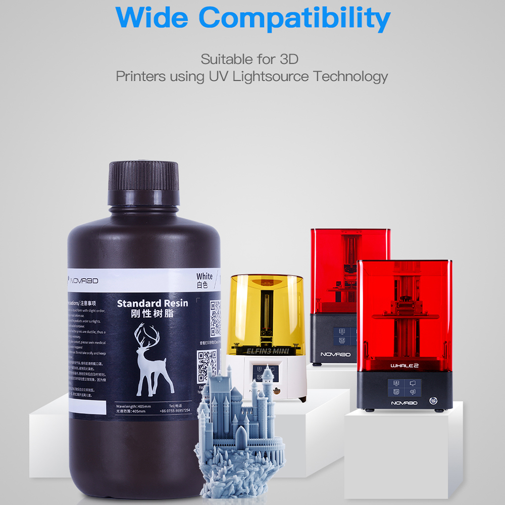 Nova3d Resin For 3d Printer 500g 1kg Liquid Photop Grandado