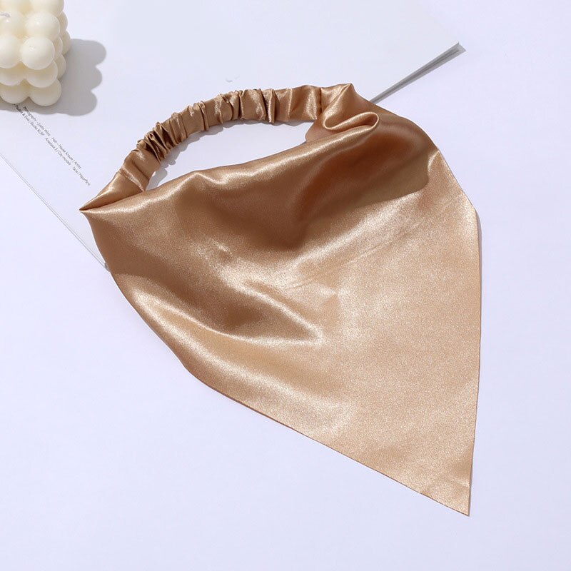 Glossy Zijdeachtig Satijn Scrunchies Driehoek Haar... – Grandado