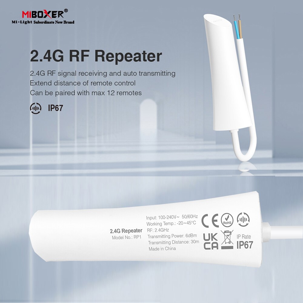 2.4G RF Repeater RP1 Waterproof IP67 Compatible Mi... – Grandado