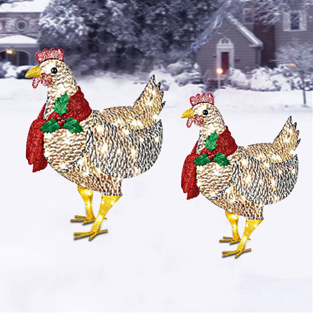Newest Light-Up Chicken Creativity Christmas Decor... – Grandado