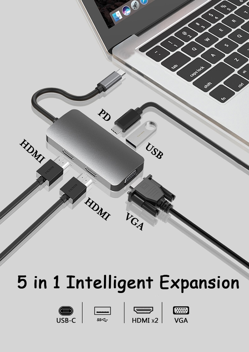 Mst Docking Station Hub Type C Hdmi Usb Vga Hub Vo... – Vicedeal