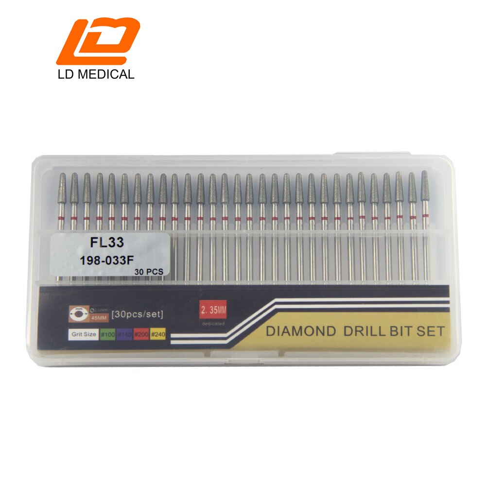 30pcs/set Dental Diamond Bur (Electroplanted) HP 2... – Vicedeal