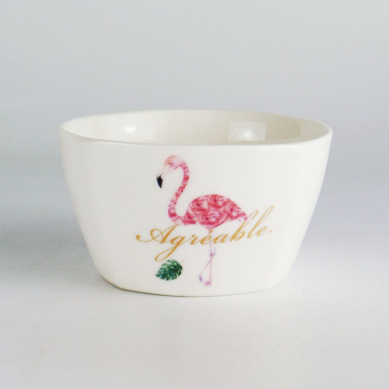 Western-style dinnerware Flamingo ceramic dish spo... – Grandado