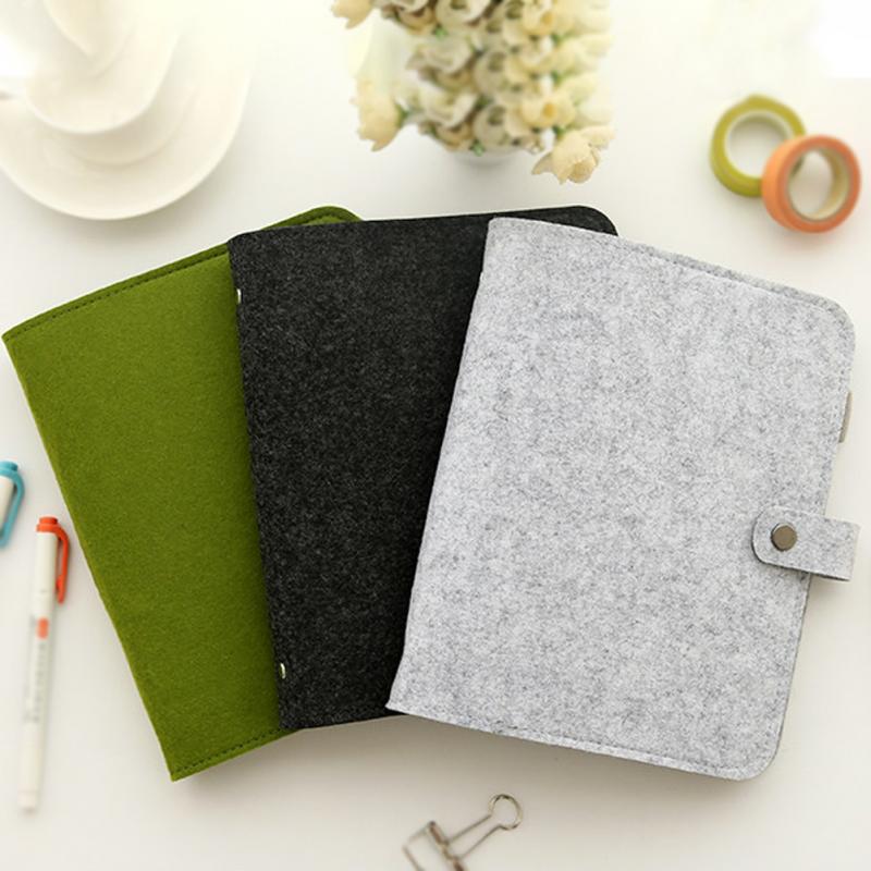 A5 A6 Spiral Journal Notebook Cover Felt 6 Holes V... – Grandado