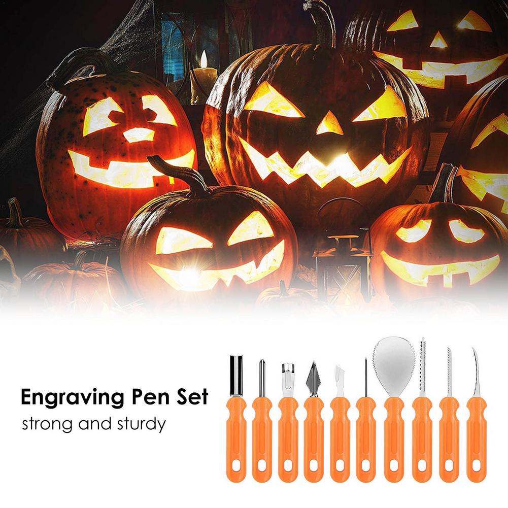 11Pcs Pumpkin Carving Set Halloween Pumpkin Carvin... – Grandado