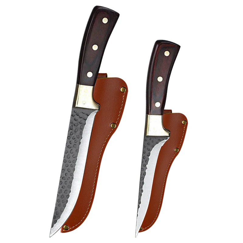 Forged Kitchen Chef Knife Set Stainless Steel Meat... – Grandado