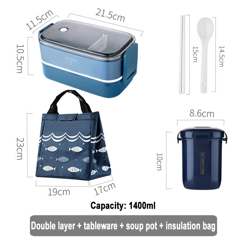 Japanese style Multi-layer lunch box food containe... – Grandado